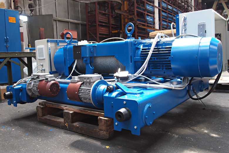 Componente macara - Carucioare cu grinda dubla - PODEM poduri rulante ...